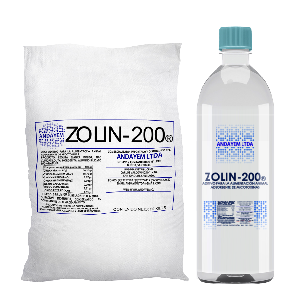 ANDAYEM - ZEOLITA CHILE - ZOLIN 200